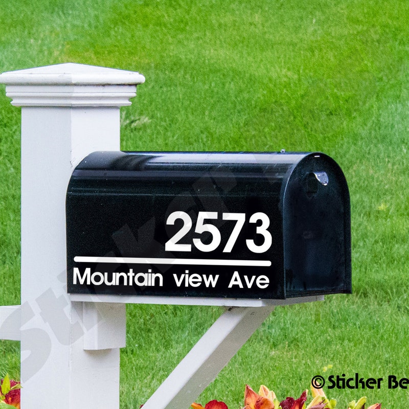 Mailbox Number Decal - Etsy