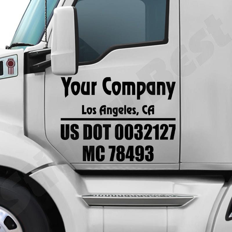 Box Truck Vinyl Decal - Etsy