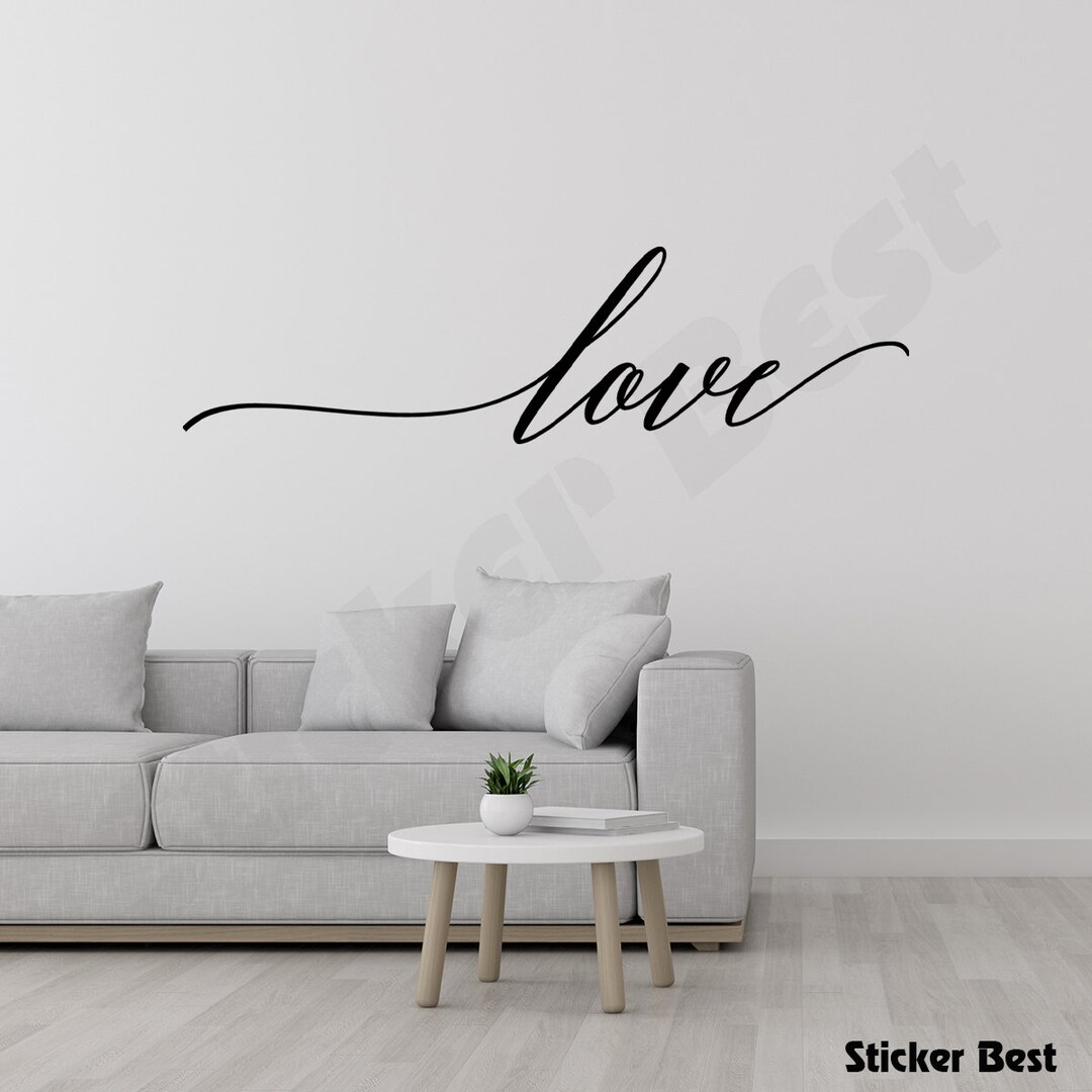 Love Wall Decal - Love Wall Sticker - Love Wall Decals - Love Decals ...
