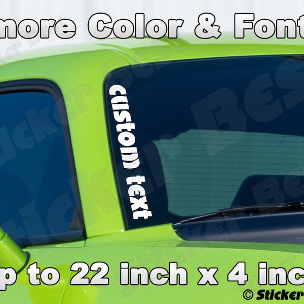 Custom Vertical Decal - Etsy