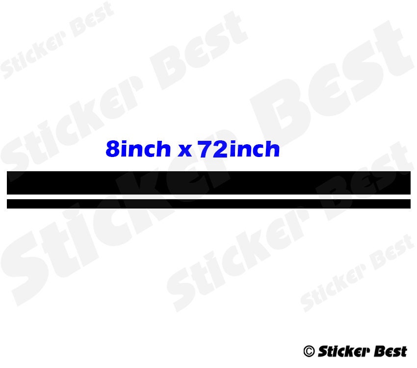 8 Auto Racing Stripes Decals Car Body Hood Trunk - Etsy
