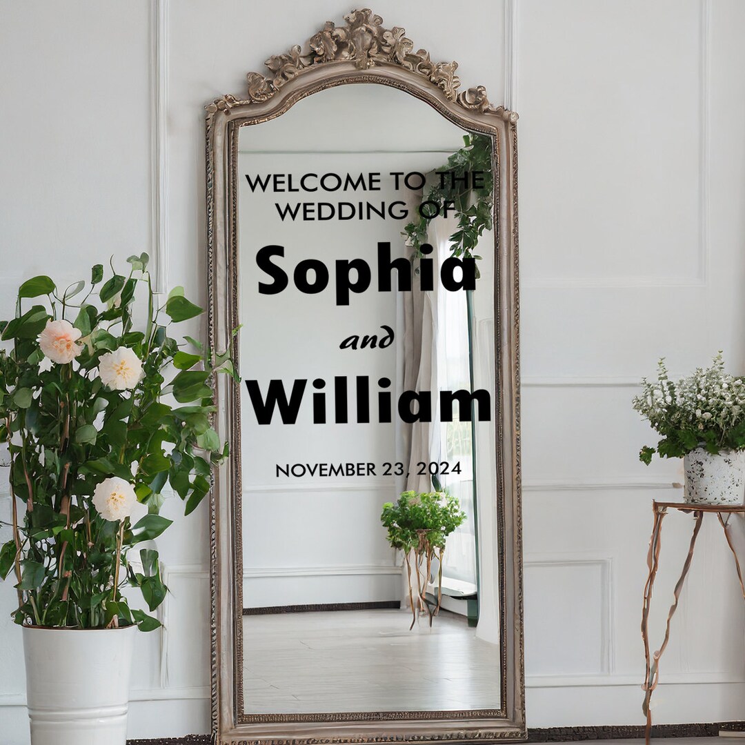Welcome to Our Wedding Decal - Wedding Decal - Wedding Sign Sticker ...