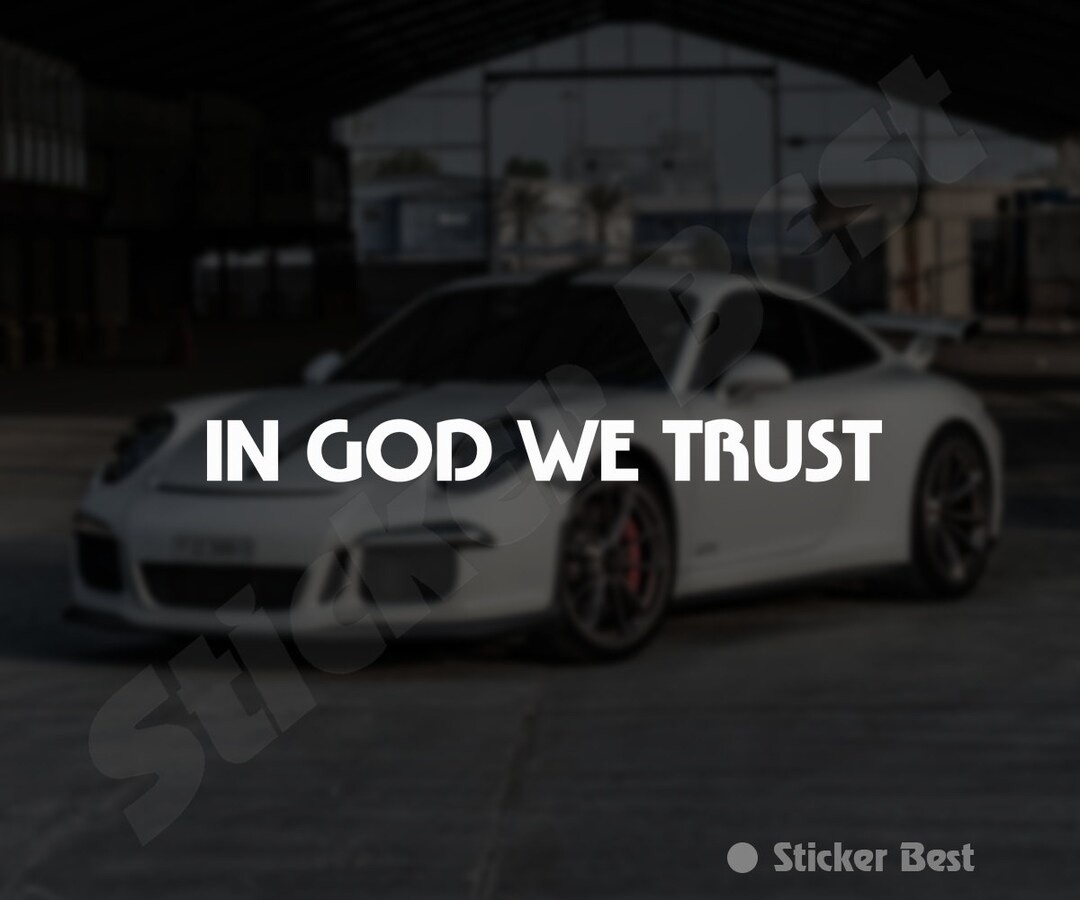 In God We Trust Decal Vinyl Sticker - Etsy