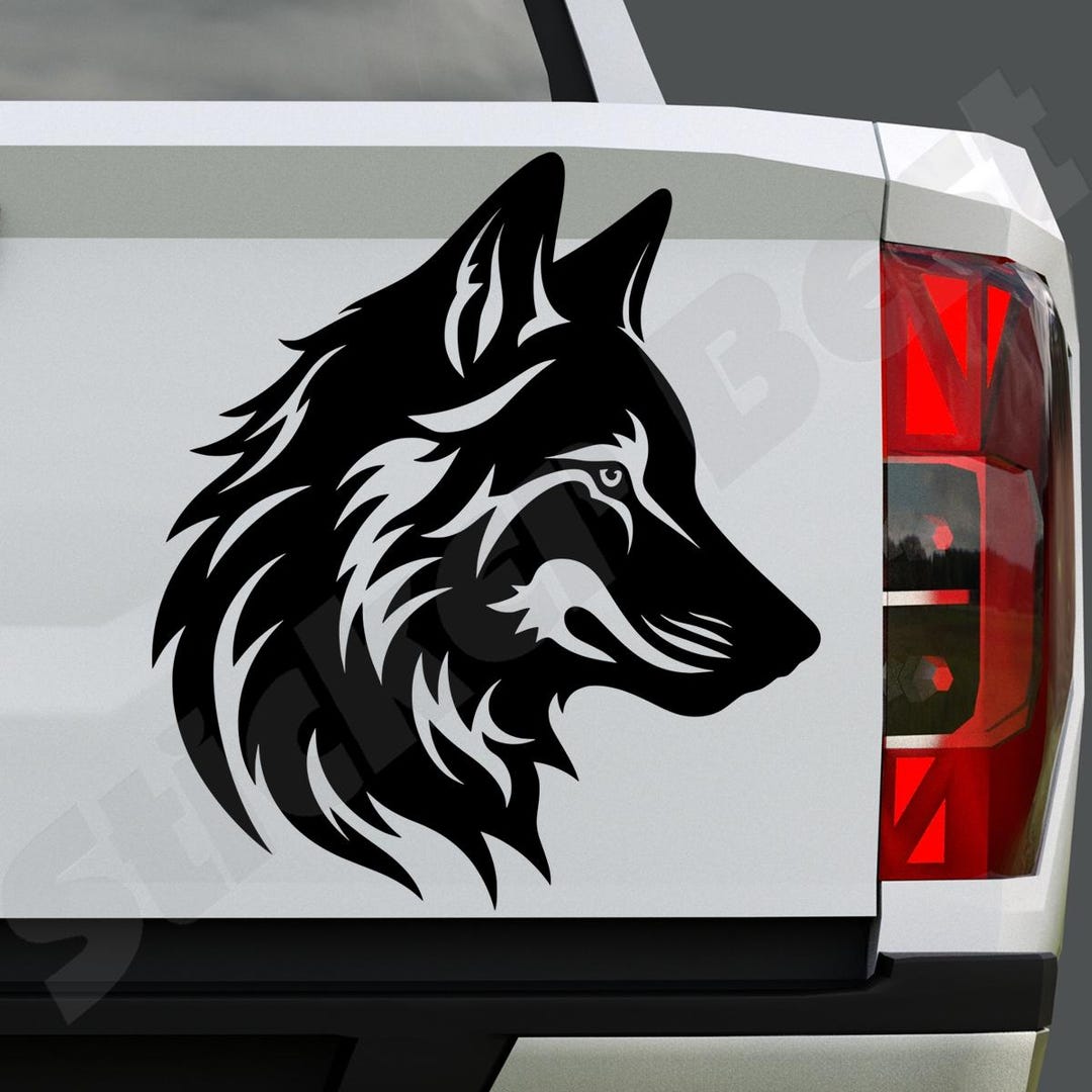 Wolf for Car Decal, Wolf Decals, Wolf Head Sticker, Car, Suv, Truck for ...