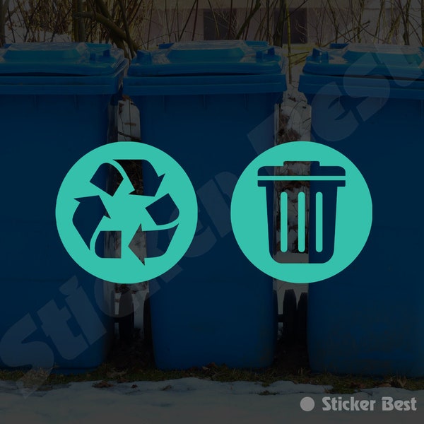 Trash Recycle Decal - Etsy