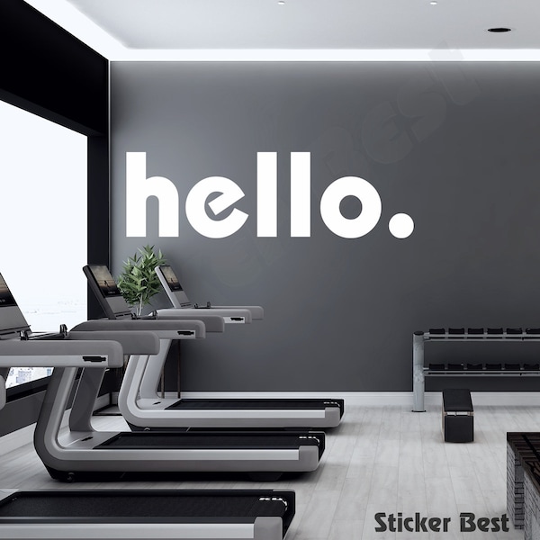 Hello Wall Decal - Etsy