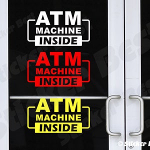 Atm Machine Decals Atm Decals Atm Stickers Atm Signage Atm Graphics Atm ...
