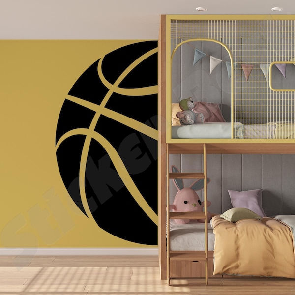Basketball Wall Decal - Etsy