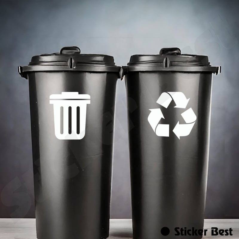 Trash Recycle Decal - Etsy