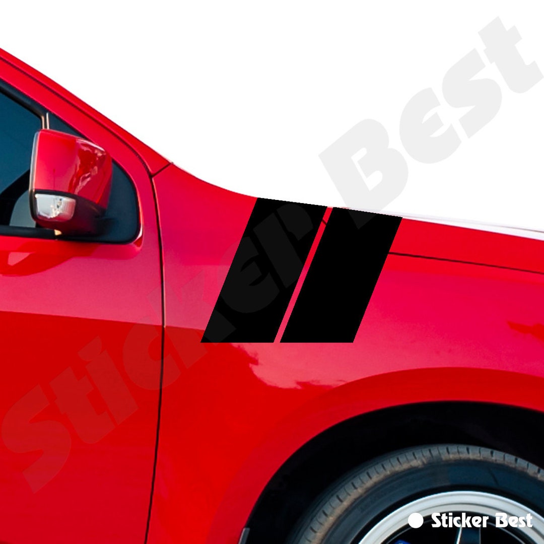 2x 8.5" Universal Hash Racing Stripe Body Fender Sticker - Etsy