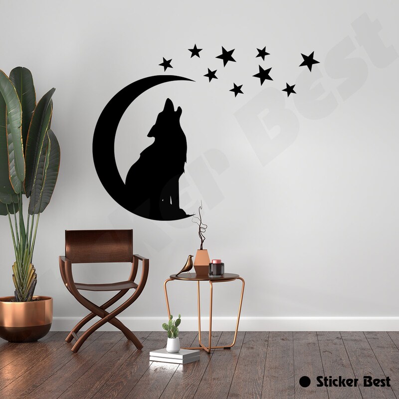 Wolf Wall Decal - Etsy