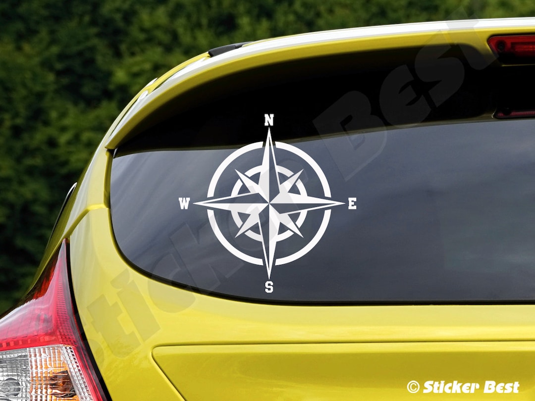 Compass Decal Sticker Car Auto Window Door Wall Laptop Decal - Etsy