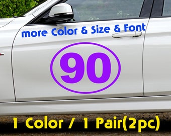 Rally Number Stickers - Etsy