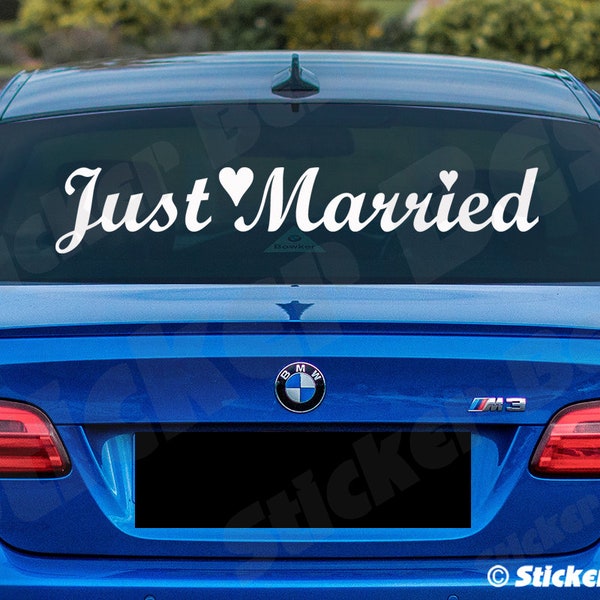 Married Car Decal - Etsy