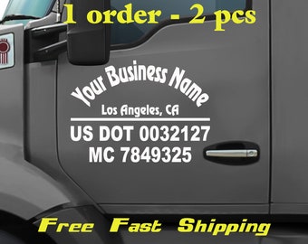 TRUCK LETTERS Vinyl Sticker Decal Trucking Lettering per Letter - Etsy