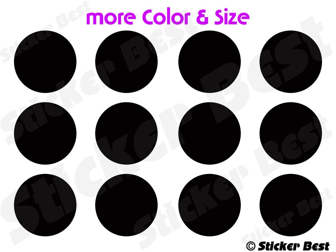 Polka Dot Decals Sticker Outdoor Window and More - Etsy