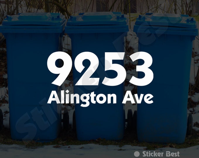 Personalized Recycle Bin Labels, Garbage Bin Stickers, Custom Vinyl ...