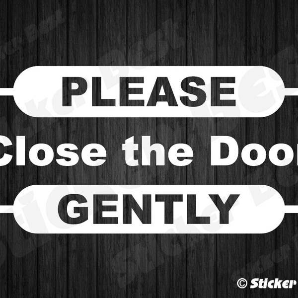 Please Close Door - Etsy
