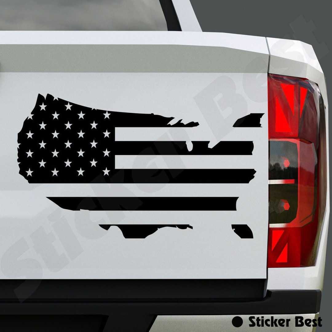 US Flag Decals, Distressed Flag Decals, American Flag Decal, Distressed ...