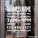 Open Hours Decal Open Hours Vinyl Sticker Open Hours Sign Decals Store ...