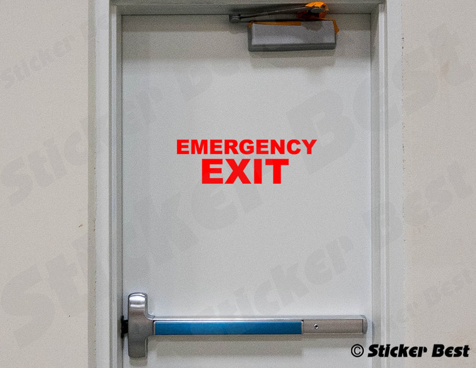 EMERGENCY EXIT Sign Decal Vinyl Sticker Door Window Wall - Etsy