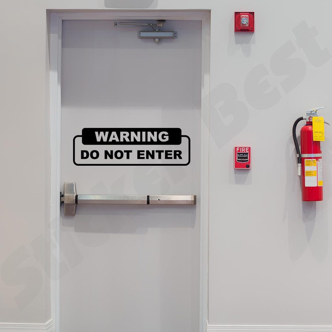 Do Not Enter Warning Decal Sticker Business Store Shop Window Wall ...