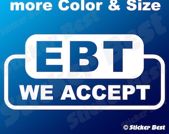 Ebt Sign Window Sticker - Etsy