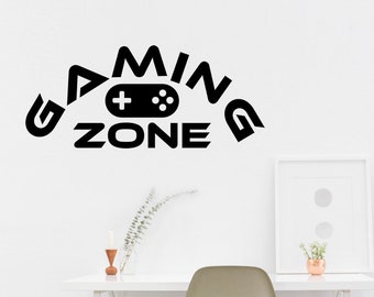 Gamer Wall Decal Game Zone Loading Sticker Vinyl Videogame - Etsy