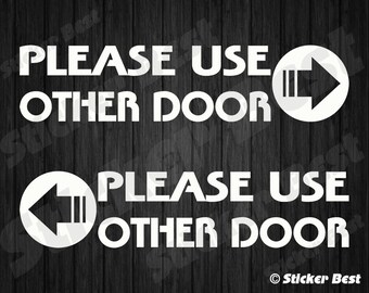 Please Use Other Window Sign - Etsy