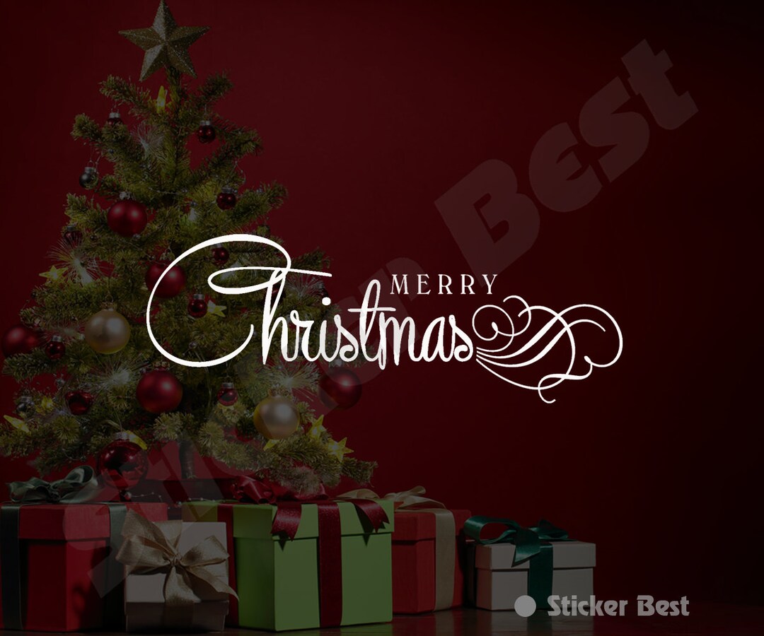 Christmas Vinyl Decal Christmas Decor Vinyl Christmas Decal Christmas ...