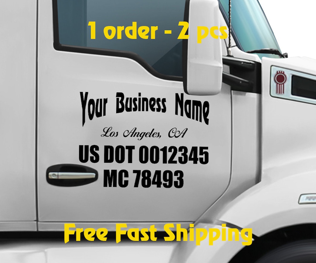 Truck Lettering Custom Trucking Decal Trucking Sticker Truck Decals ...