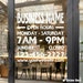 Open Hours Decal Open Hours Vinyl Sticker Open Hours Sign Decals Store ...