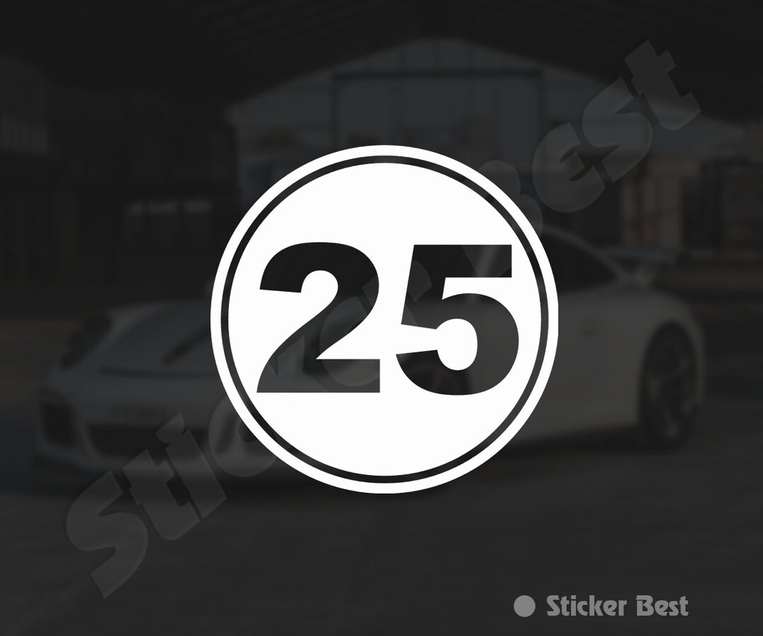 2x Rally Racing Number Decal Vinyl Sticker - Etsy