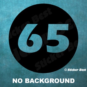 2x Custom Racing Number Circle Decal Vinyl Stickers - Etsy