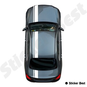 7" Auto Racing Rally Stripes Decals Car Body Hood Trunk Graphics Vinyl ...