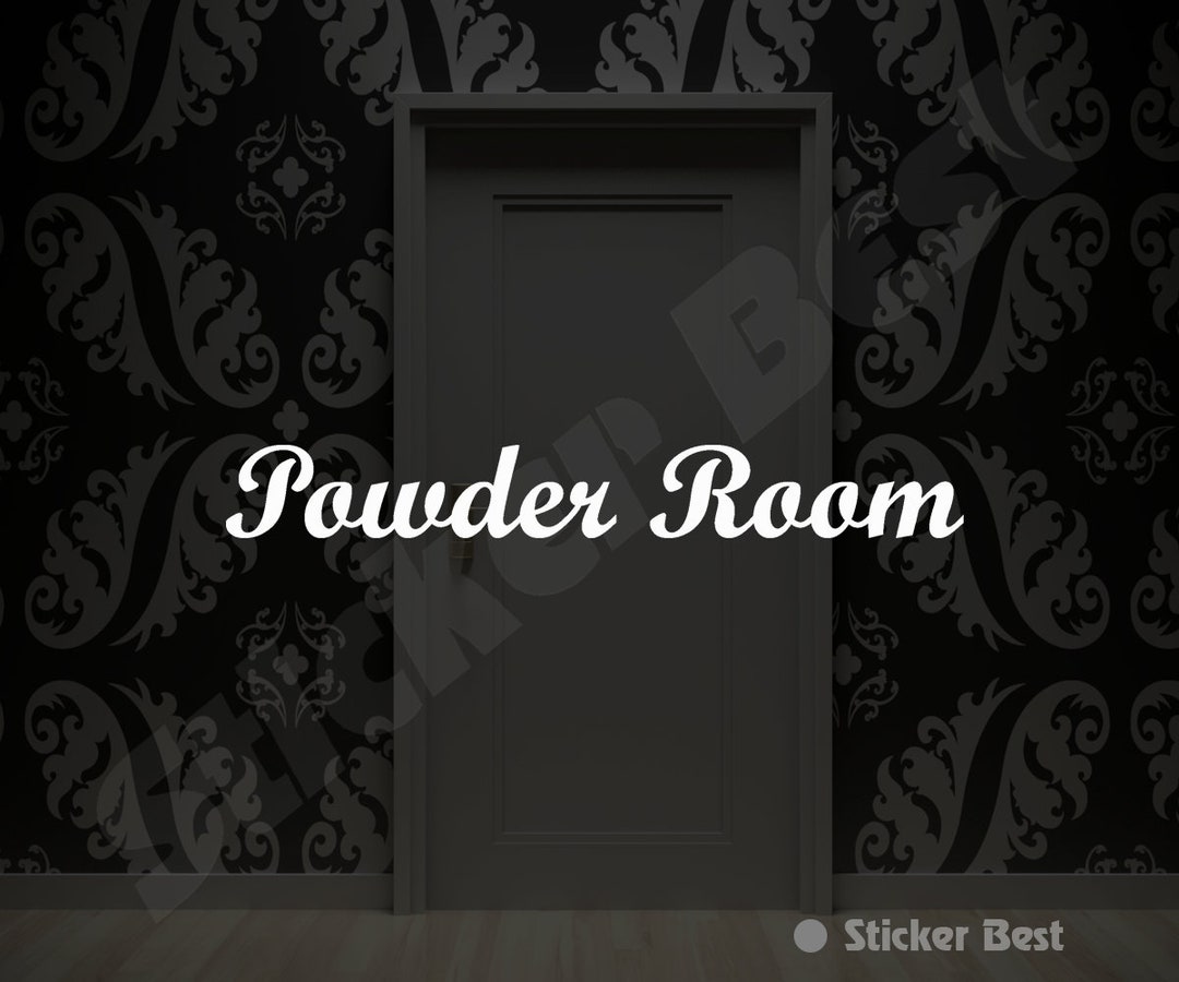 Powder Room Decal Bathroom Decal Toilet Decal Vinyl Decal - Etsy