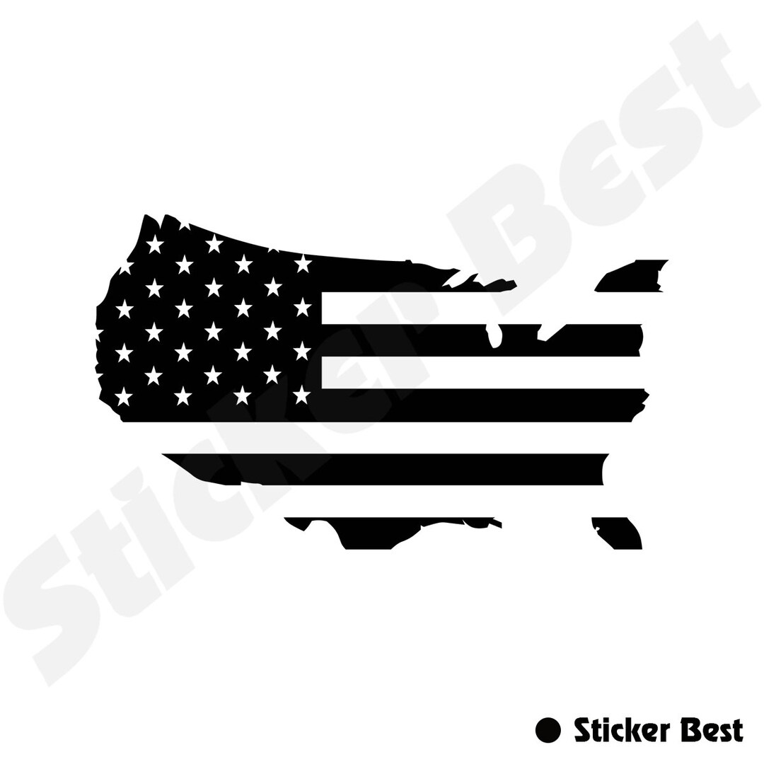 US Flag Decals, Distressed Flag Decals, American Flag Decal, Distressed ...