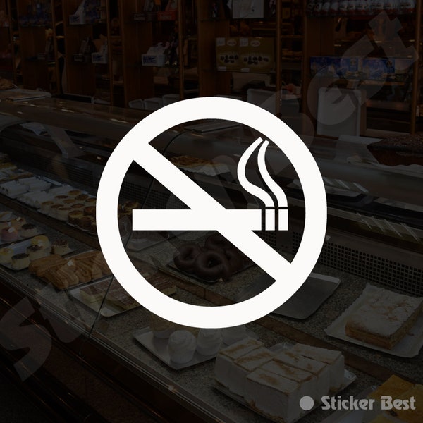 No Smoking Decal - Etsy