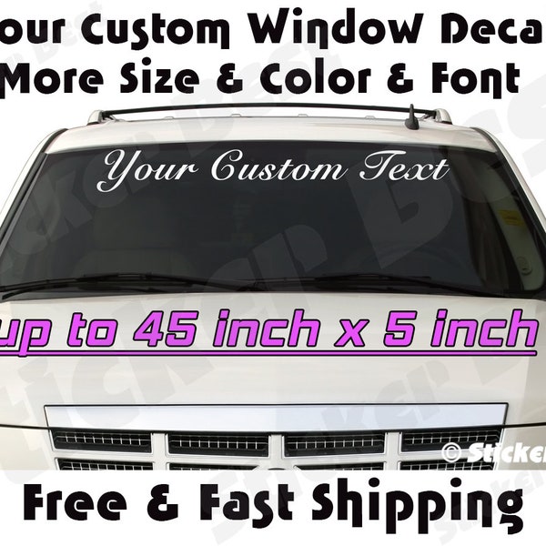 Front Windshield Decal - Etsy