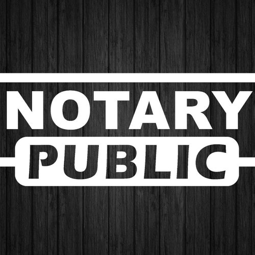 Notary Public Decal Sticker Business Sign Door Store - Etsy