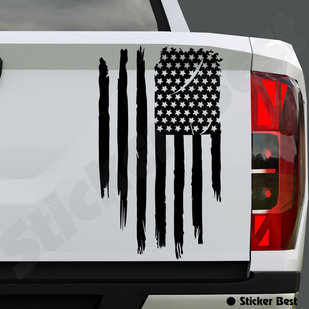 American Flag Decal, US Flag Decals, Distressed Flag Decals, USA Flag ...