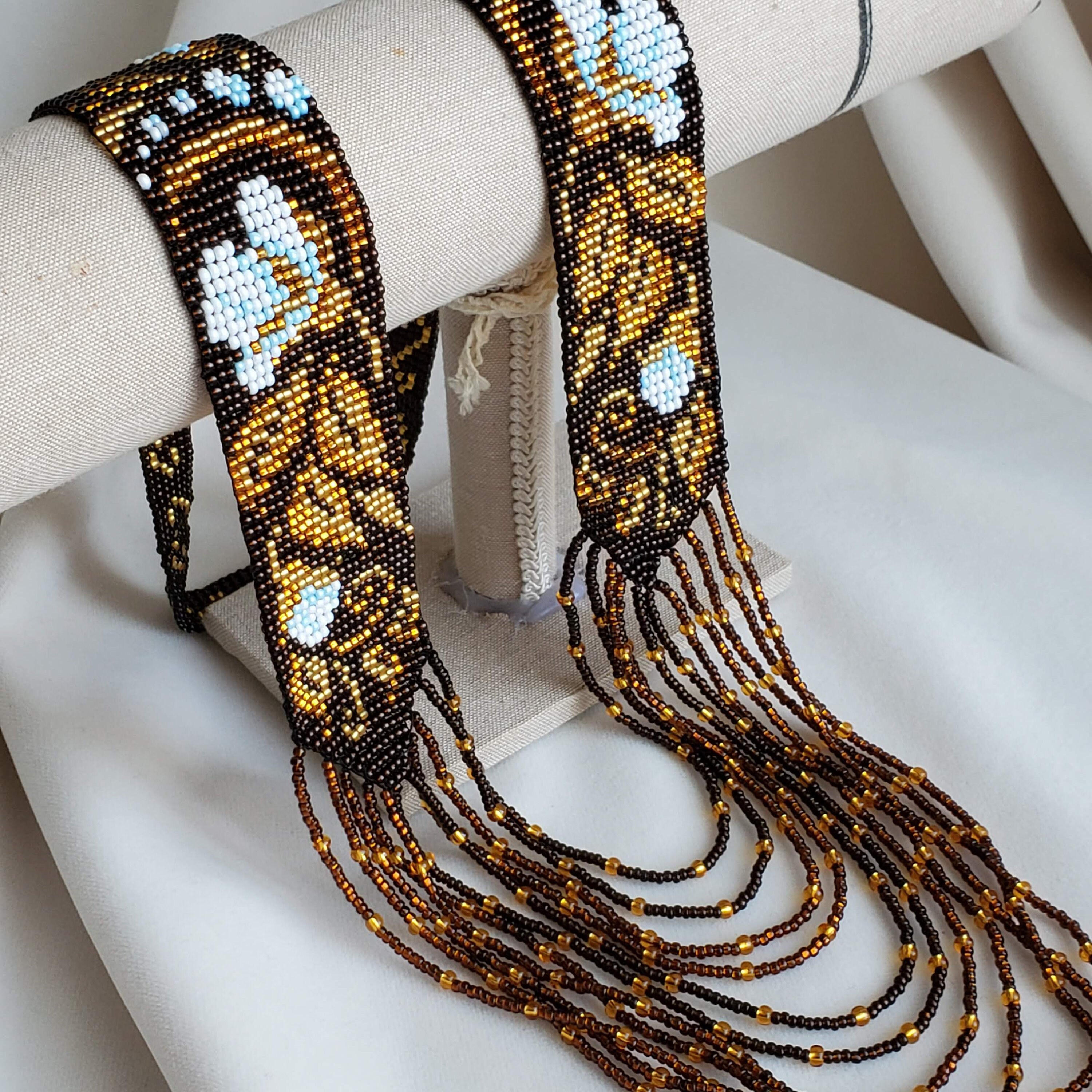 Seed Bead Jewelry Ukrainian Gerdan Ethnic Jewelry Bead Necklace ...