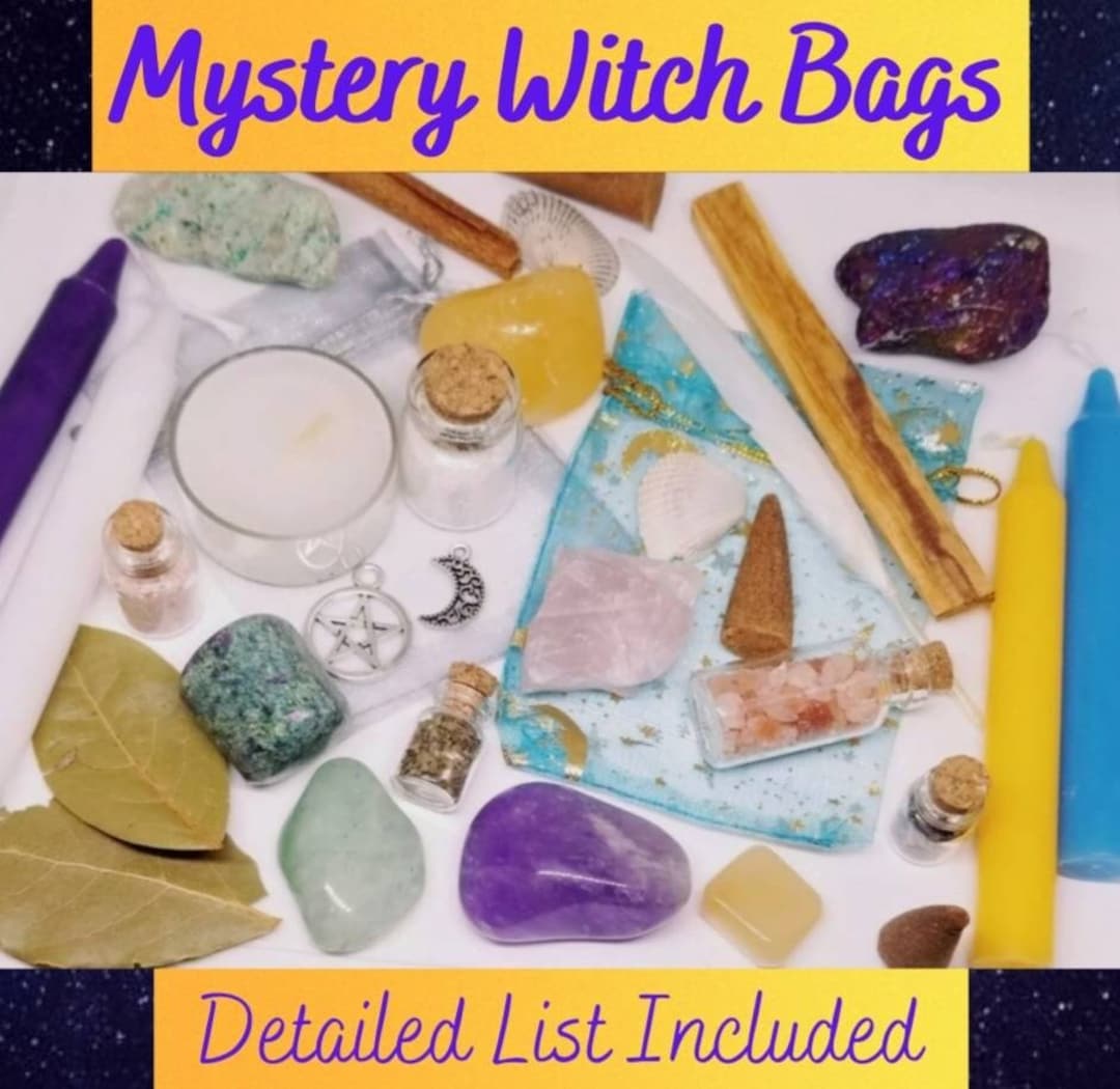Witch Kit, Mystery Bag, Large, Witchcraft, Altar Supplies, Ritual Tools ...