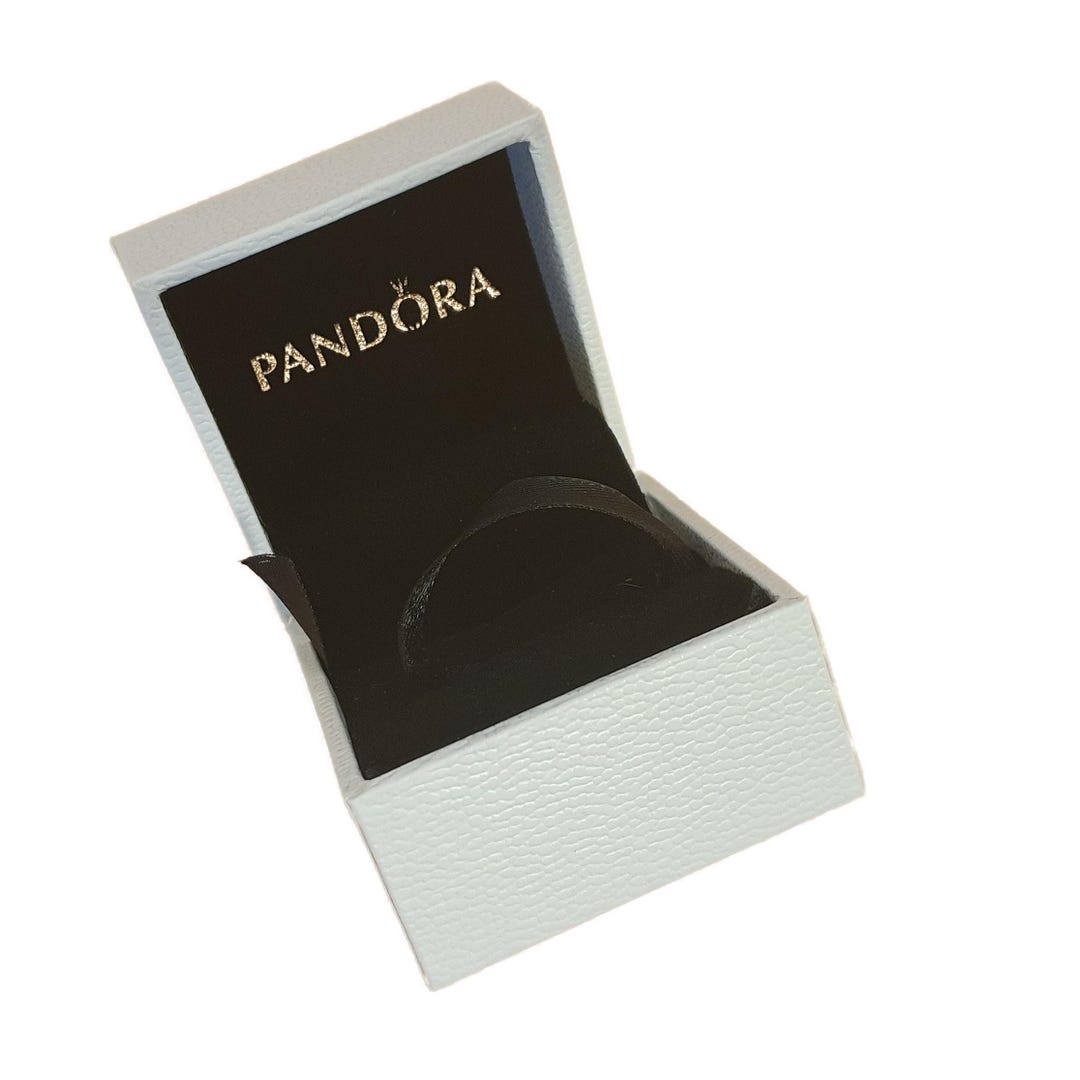 Pandora Gift Box Charms, Earrings, Ring Box Black Interior 5x5x4 Cm - Etsy