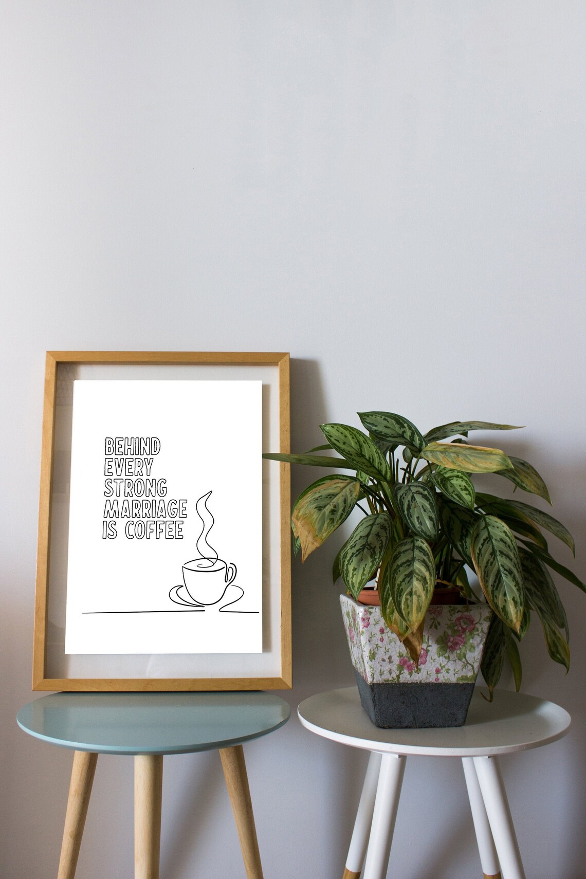 Coffee Art Print Coffee Lovers Poster Coffee Quote Poster - Etsy