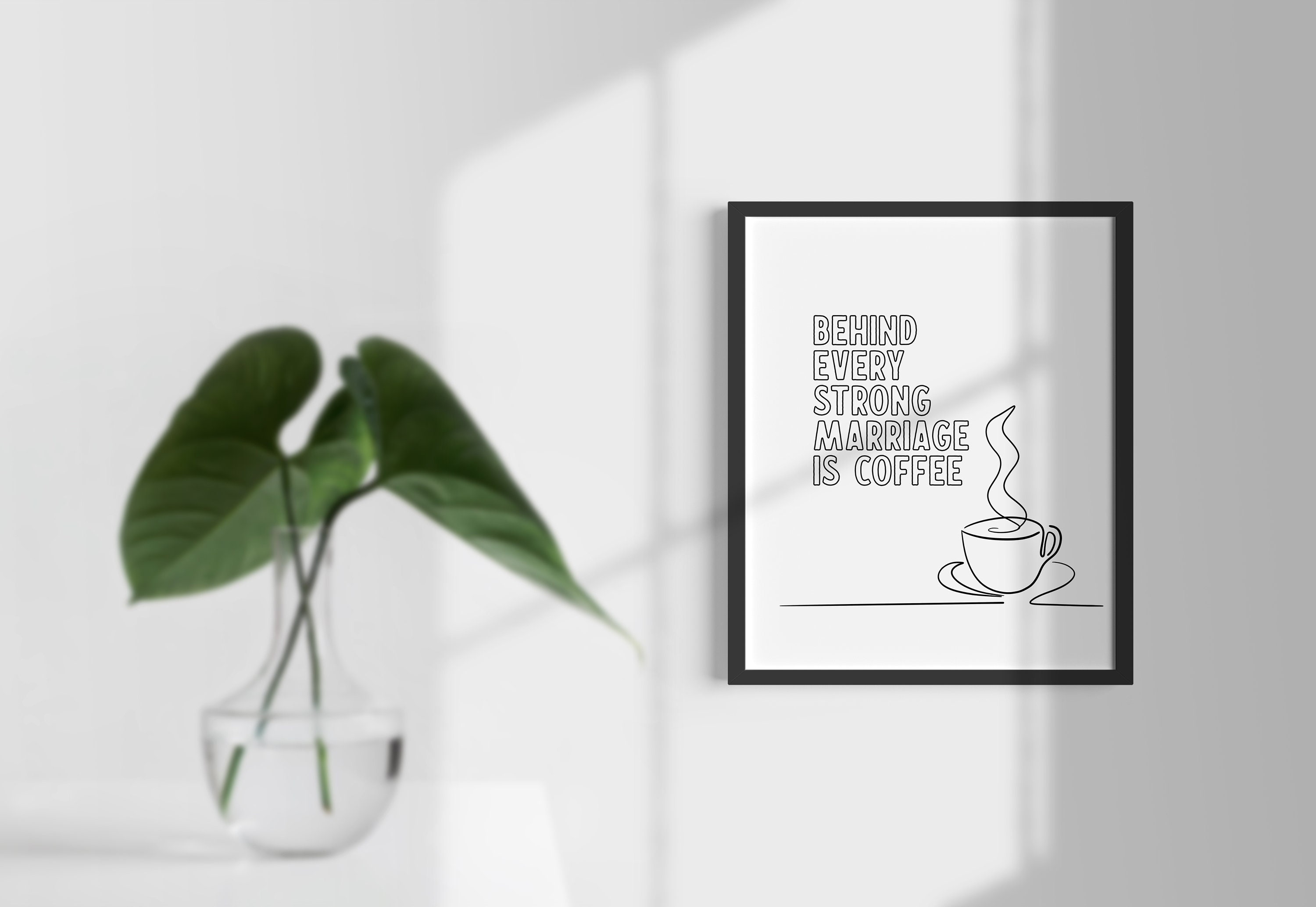 Coffee Art Print Coffee Lovers Poster Coffee Quote Poster | Etsy