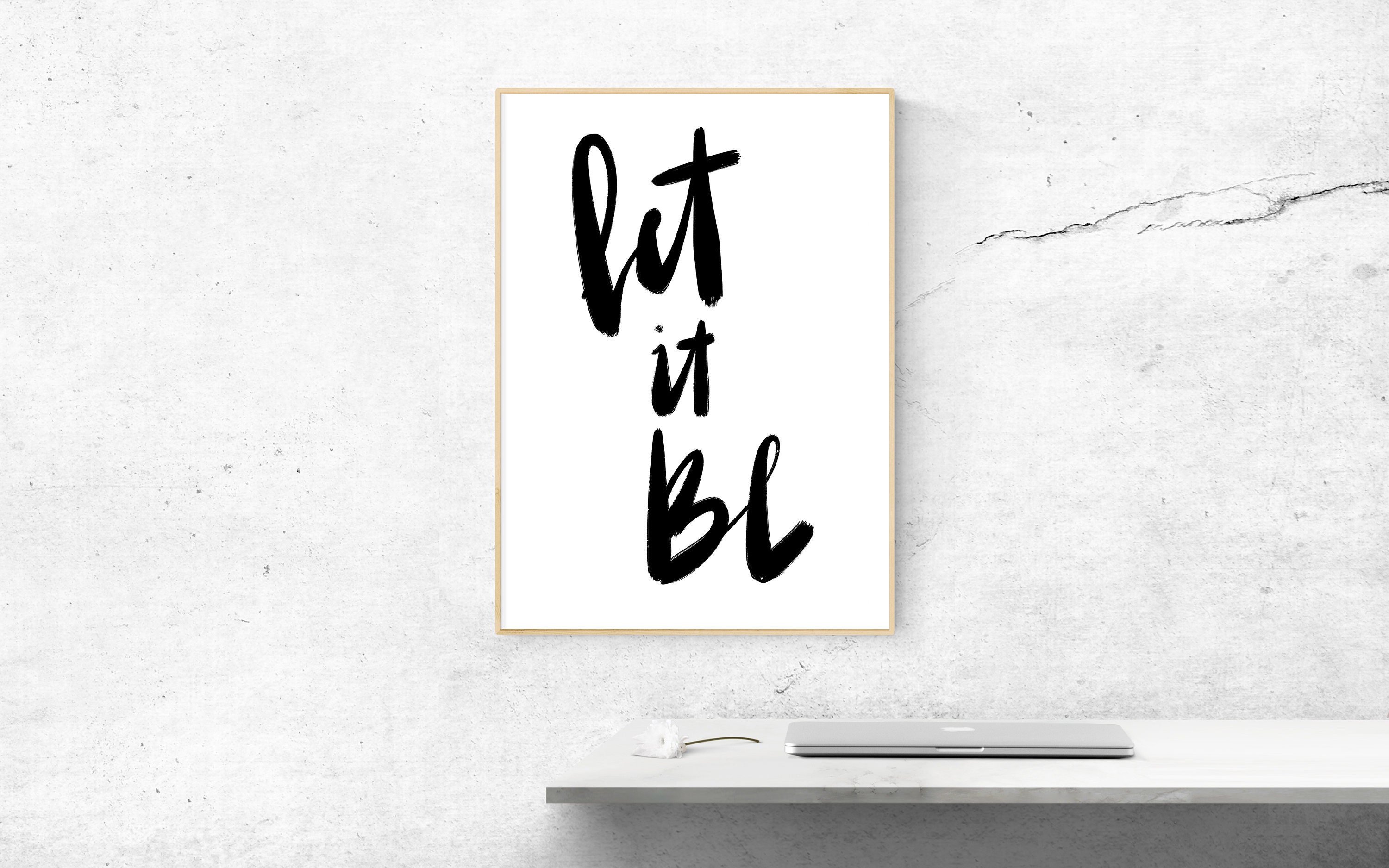 Let It Be inspirational Wall art Gift idea the Beatles wall | Etsy
