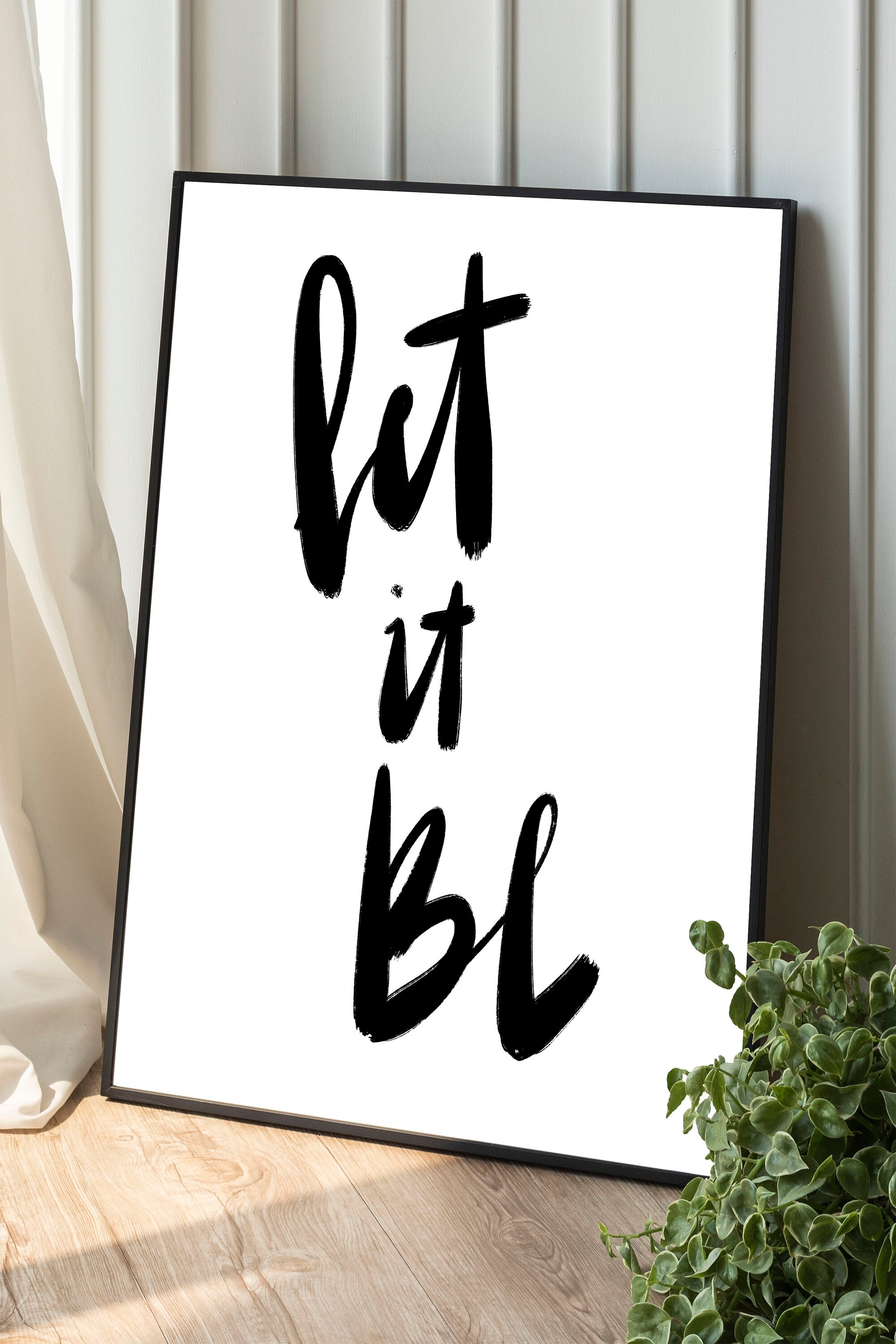 Let It Be Inspirational Wall Art Gift Idea the Beatles Wall - Etsy