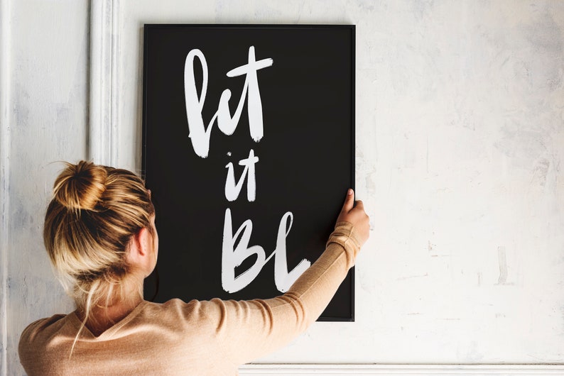 Let It Be Wall Art, Beatles Poster, Art Print, Gift for Her or for Him ...