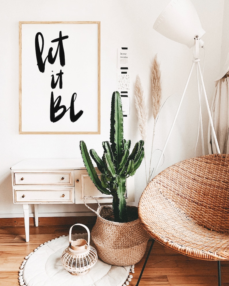 Let It Be Inspirational Wall Art Gift Idea the Beatles Wall - Etsy